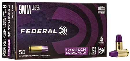 Federal AE9SJ4 Syntech Training Match 9mm Luger 124 Gr Total Syntech ...