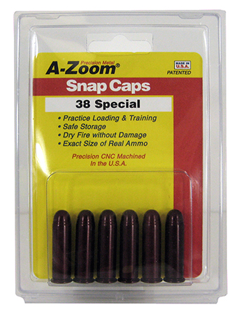 A-Zoom 16118 Revolver Snap Cap 38 Special Aluminum 6 Pack - Elite Firearms