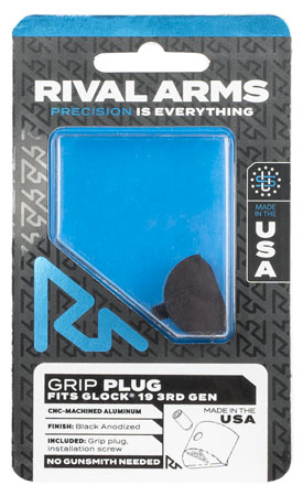 Rival Arms RA75G201A Grip Plug Compatible W/Glock 19 Gen3, Black ...