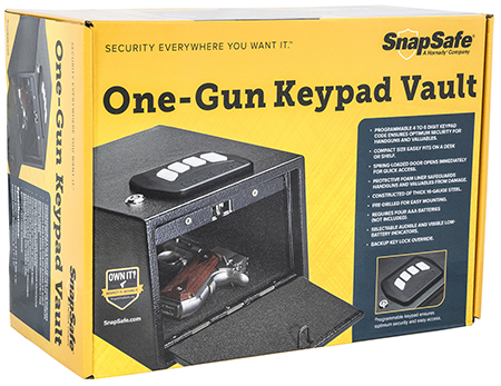 SnapSafe 75433 SnapSafe Keypad Vault Keypad/Key Entry Black Holds 1 ...