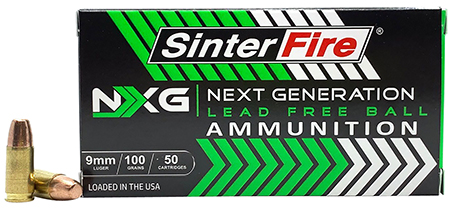 SinterFire Inc SF9100NXG Next Generation (NXG) 9mm Luger 100 Gr Lead ...