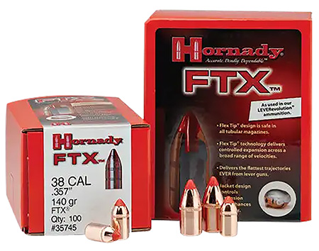 Hornady 45218 FTX 45 Cal .452 225 Gr Flex Tip EXpanding 100 Per Box/ 15 Case - Elite Firearms