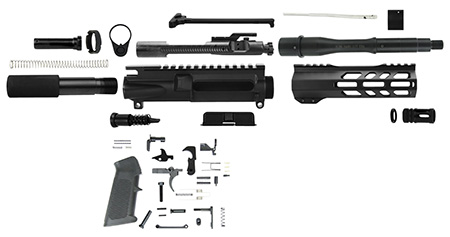 TacFire AR Build Kit 5.56x45mm NATO 7.50" Barrel Black For AR Platform ...
