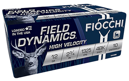 Fiocchi 12HV4BK Field Dynamics High Velocity 12 Gauge 2.75" 27 Pellets ...