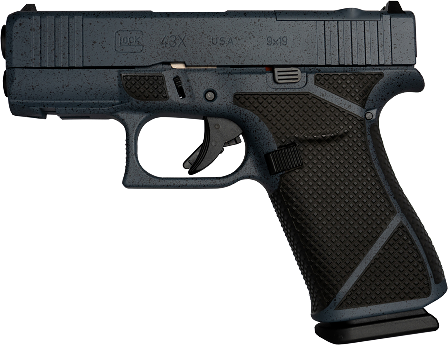 Glock UX4350204FRMOSNURBST G43X MOS Slim Sub-Compact Frame 9mm Luger 10 ...