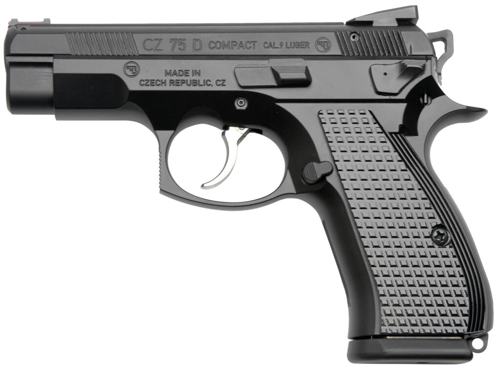 Cz Custom Shop 91048 CZ 75 D PCR Compact Frame 9mm Luger 15+1 3.90" Steel Barrel Black, Serrated ...