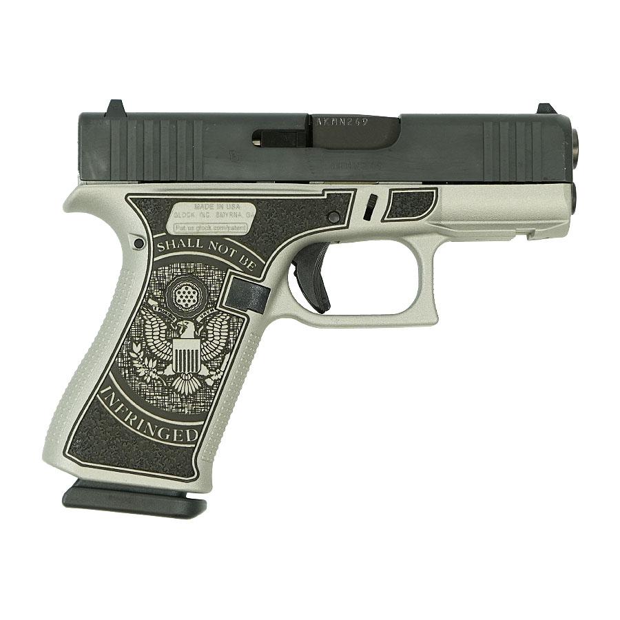 Glock 43X "2nd Amendment" Grey/Black Handgun 9mm Luger 10rd Magazines(2 ...